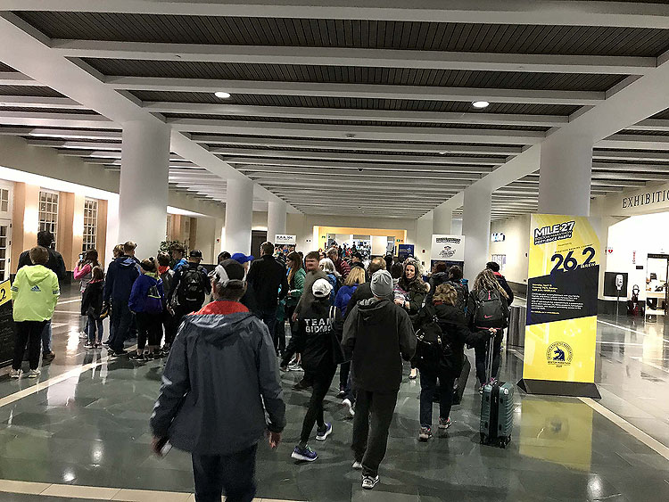Boston marathon running route information