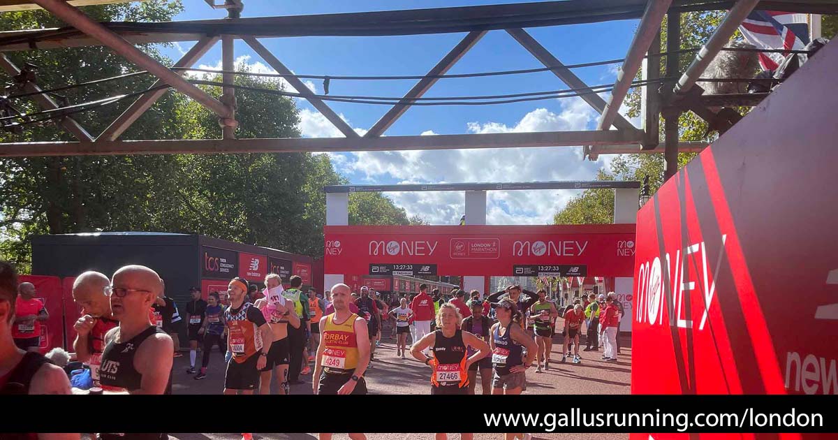 London marathon route information including elevation